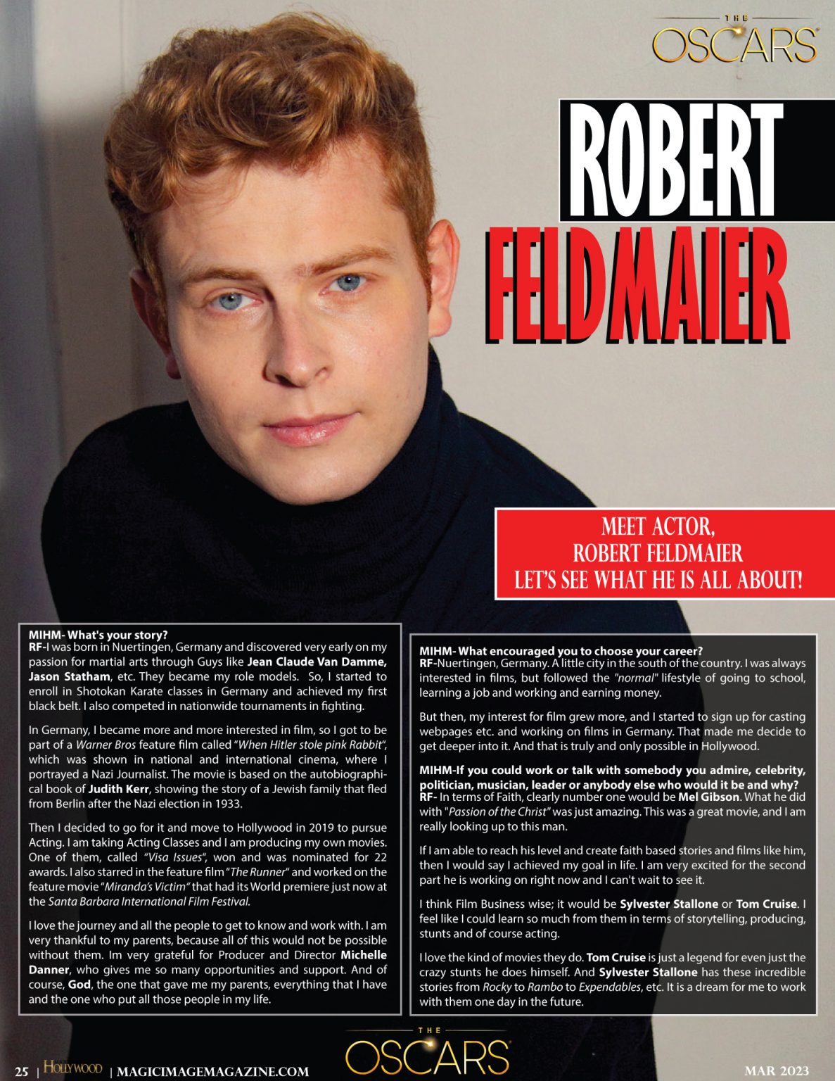 MEET ROBERT FELDMAIER - MAGIC IMAGE ENTERTAINMENT